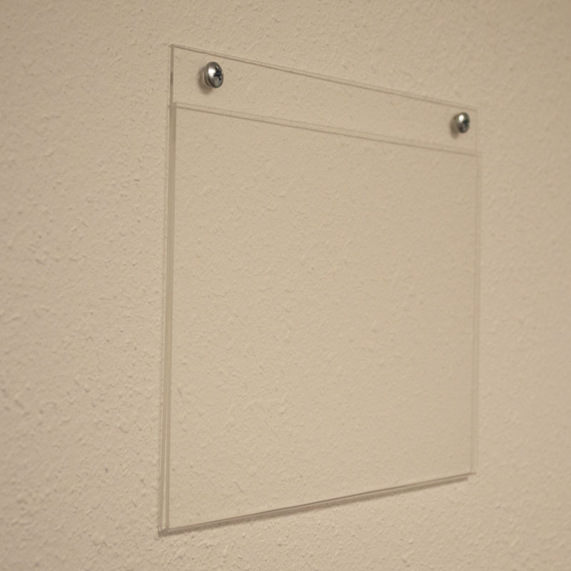 Acrylic Wall Mount Sign Holder - Landscape - 11"w x 8.5"h