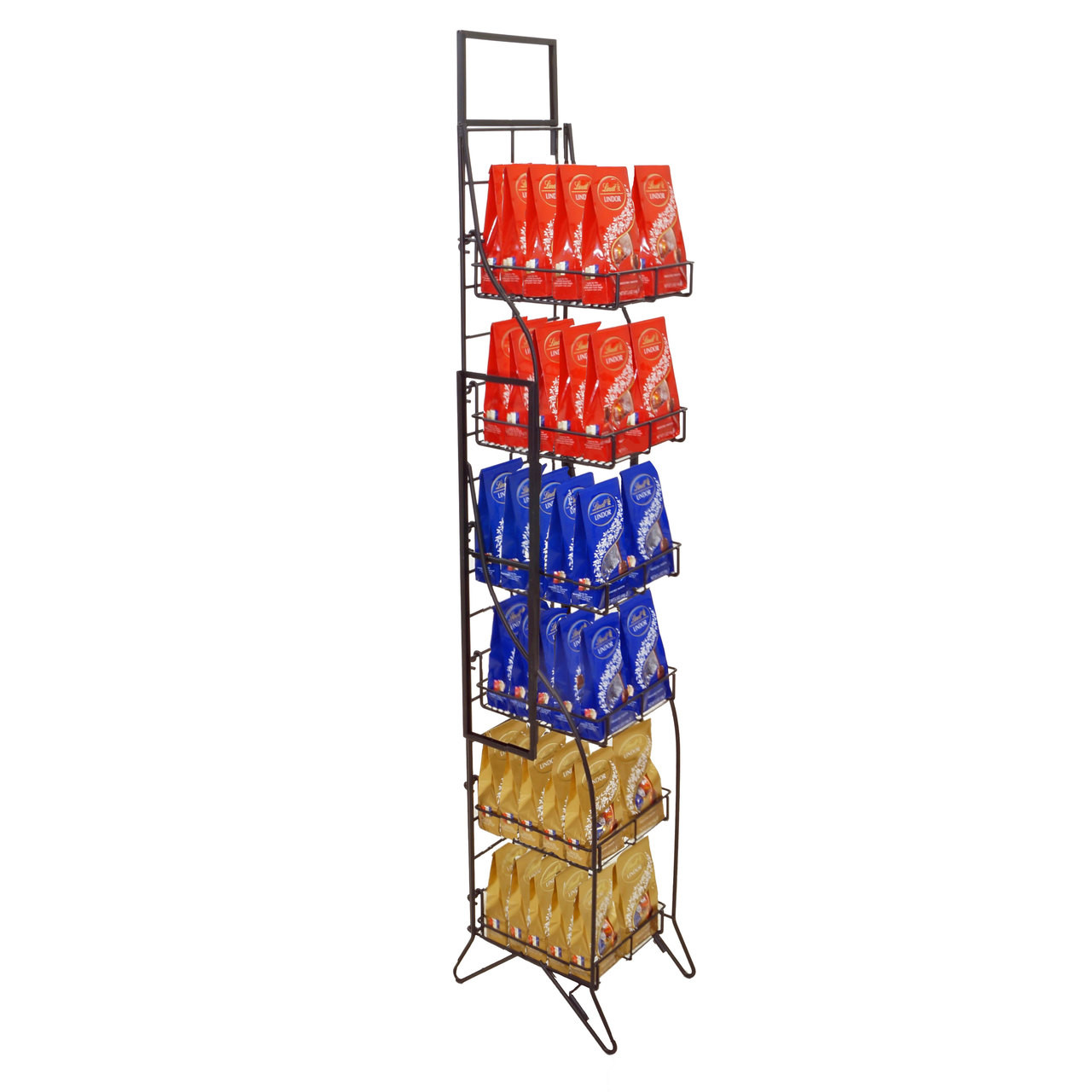 Ornate Fold-up Display Rack | (6) Shelf | Black - The Global Display ...