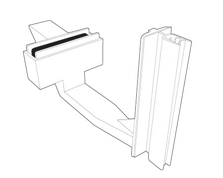 Magnetic Non-Tip Under Shelf Sign Gripper - The Global Display Solution™