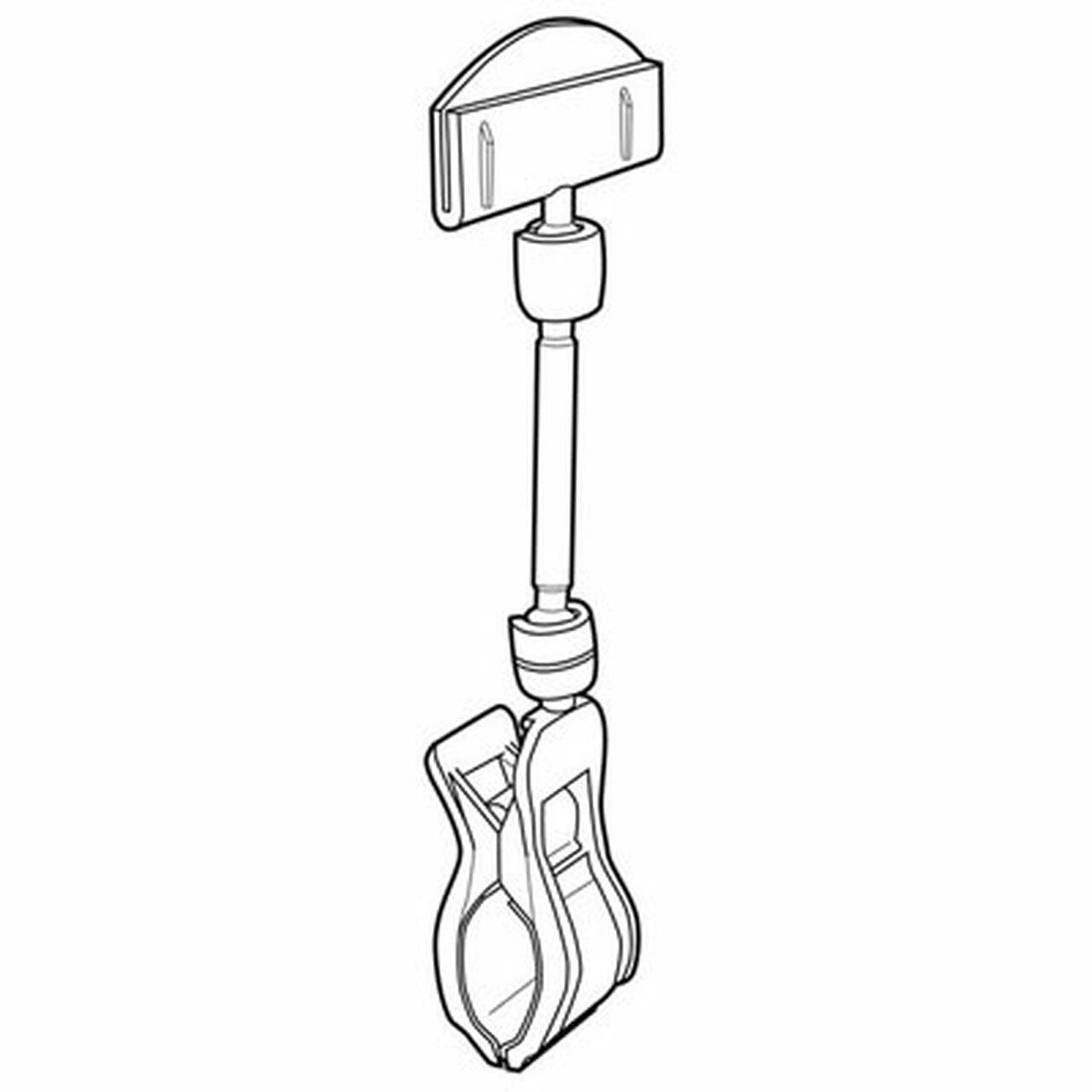 POP Rotating Sign Clip | 3 1/8"w Sign Holder | 1" Grip Capacity Clip ...
