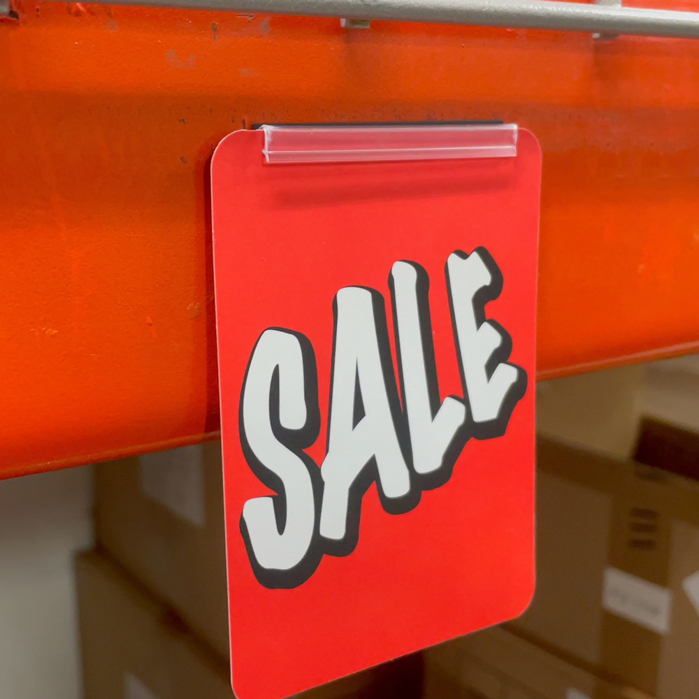 Adhesive Back Price Tag Strip UPC Holder With Clear Protective Lens ...