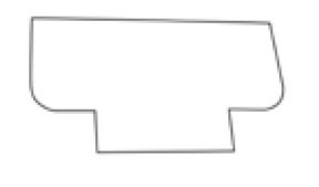 Price Channel Chip Strip w/Tab | 2.5"w | Clear