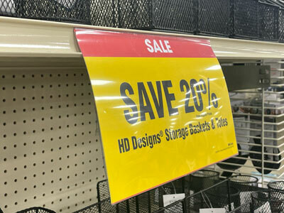 Retail Promotional Signage