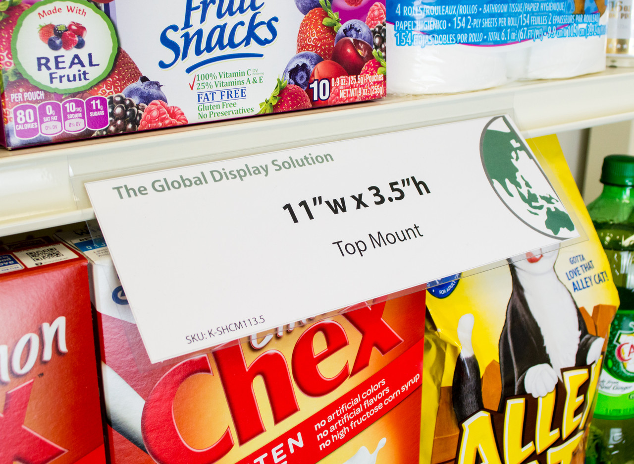 Shelf Edge Sign Protectors and Sign sleeves