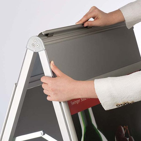 A-Frame Sidewalk Sign Display | Changeable Header | 30"W x 40"H ...