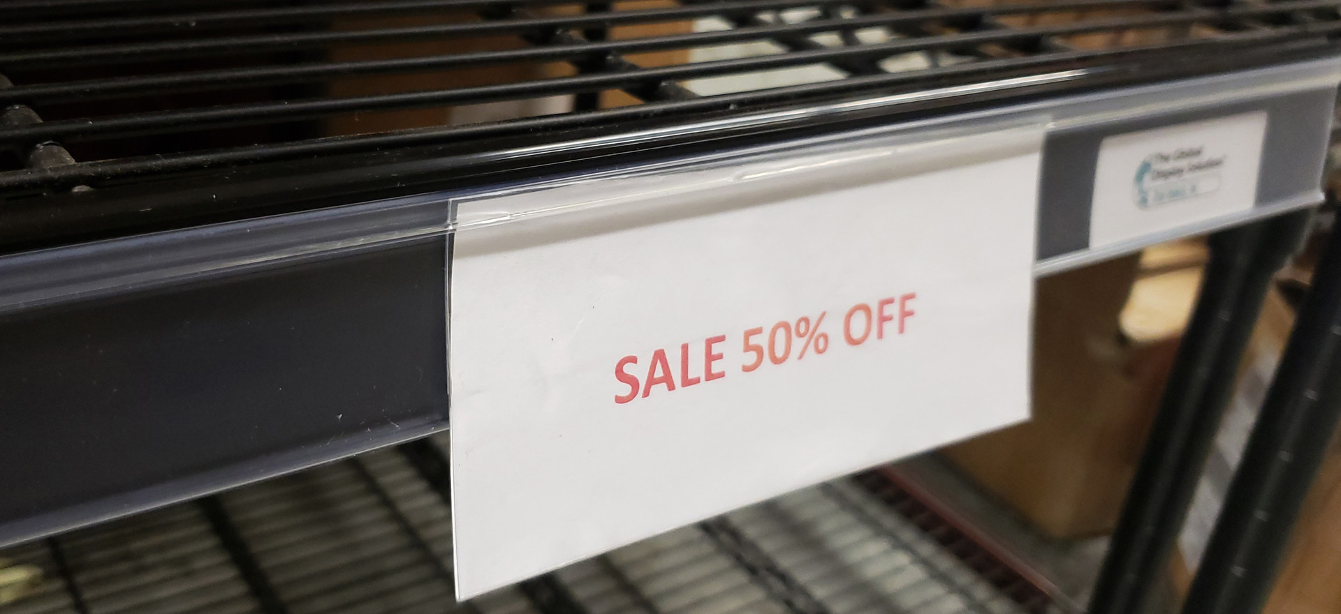 Metro Rack Label Holders | Shelf Tags for Wire Racks