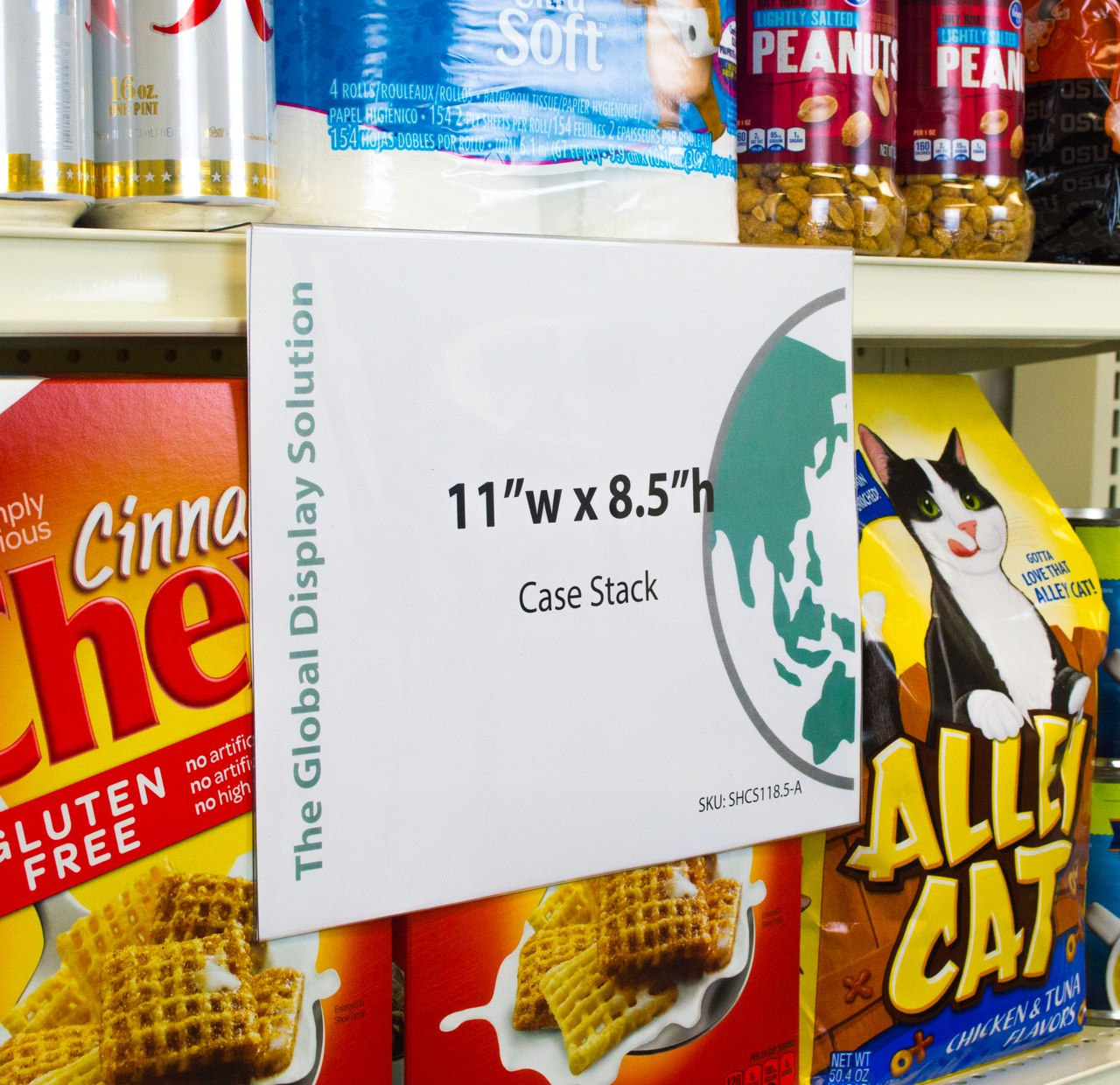 Case Stack Sign Holder | 90 Degree | (1UP) 11"W x 8.5"H - The Global ...