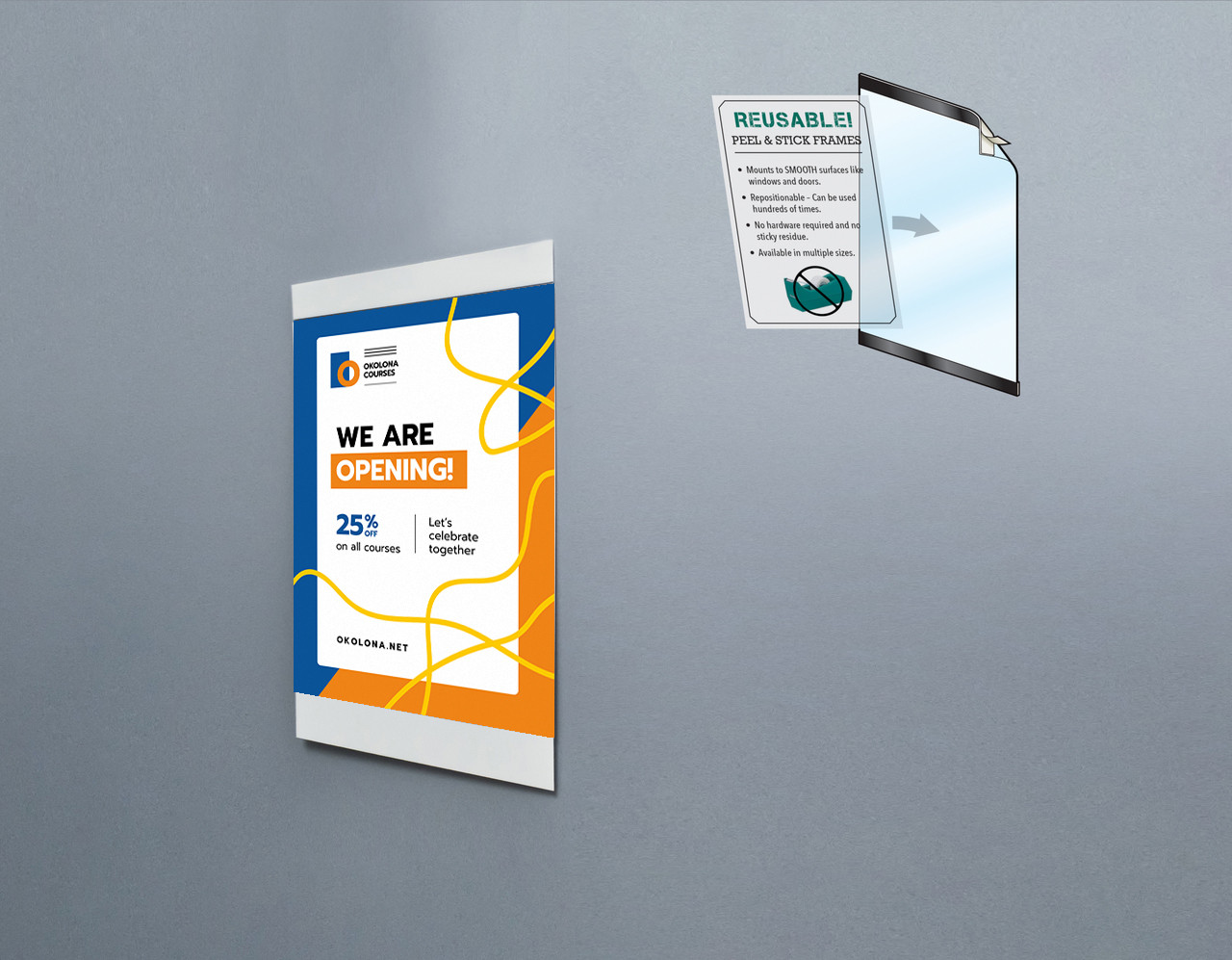 Glass Mount Sign Holders | The Global Display Solution™