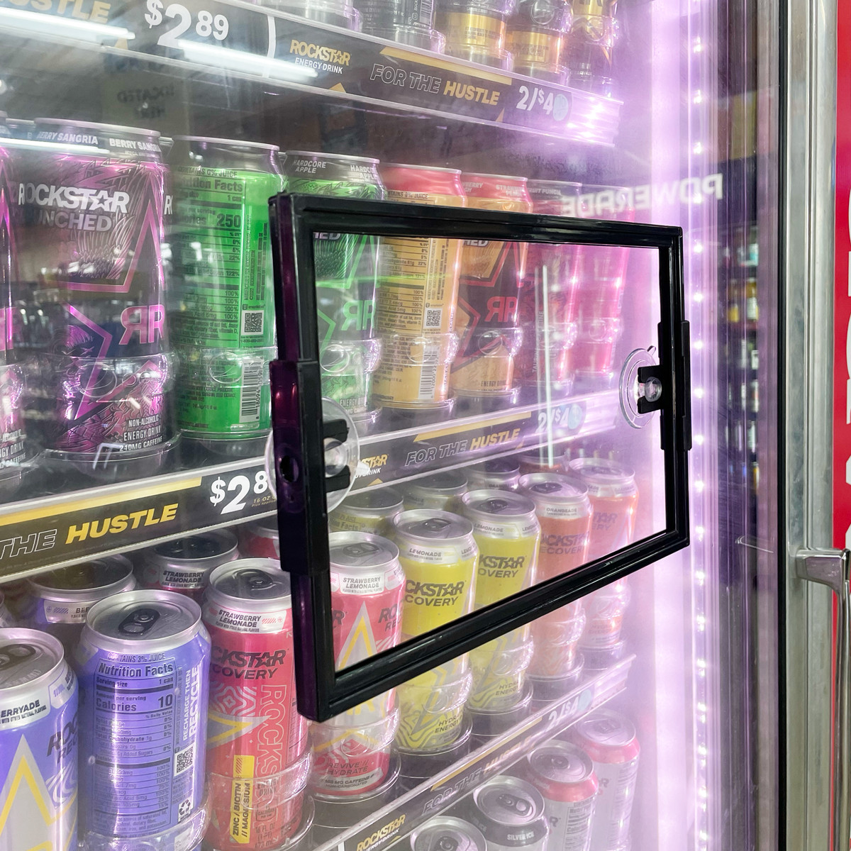 Cooler Door Sign holders and Tag Holders