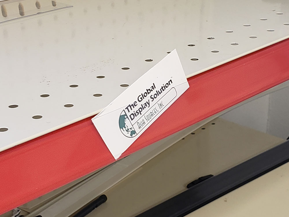 Price Tag Molding Shelf Strip | Clear Protective Lens | For Lozier ...