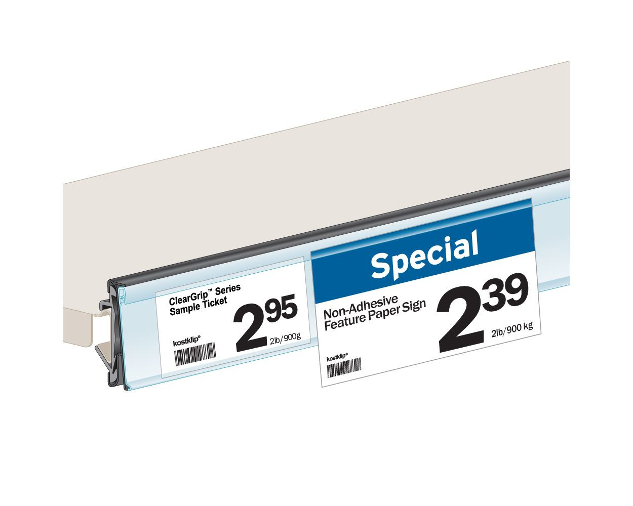 Freezer Label Holders | Cooler & Freezer Price Tag Holders