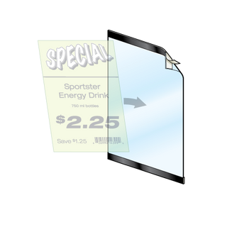 Reusable Gecko Sign Frame | 8.5"W x 14"H | 1" Black Border | Portrait ...