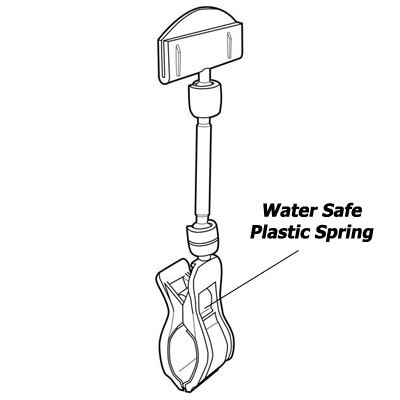 POP Rotating Sign Clip | 3 1/8"w Sign Holder | 1" Grip Capacity Clip ...