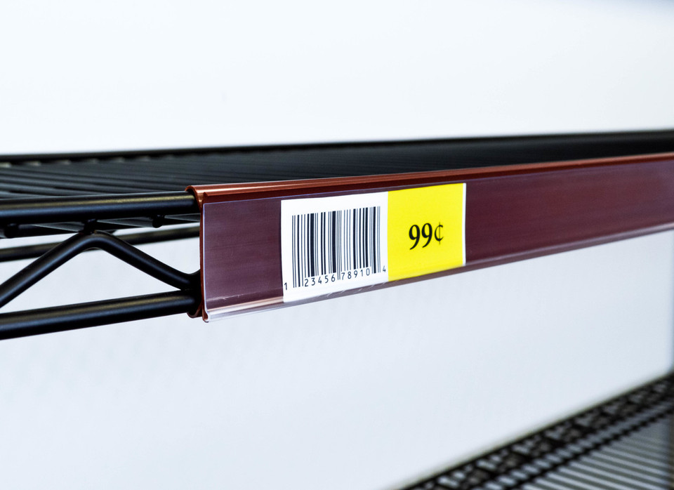 Metro Rack Label Holders | Shelf Tags for Wire Racks
