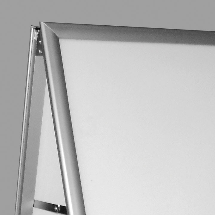 A-Frame Sidewalk Sign Display | Weatherproof | 22"W x 28"H | Silver ...