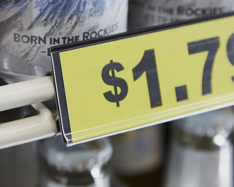 Cooler Price Tag Holders – Cooler Shelf Label Holders