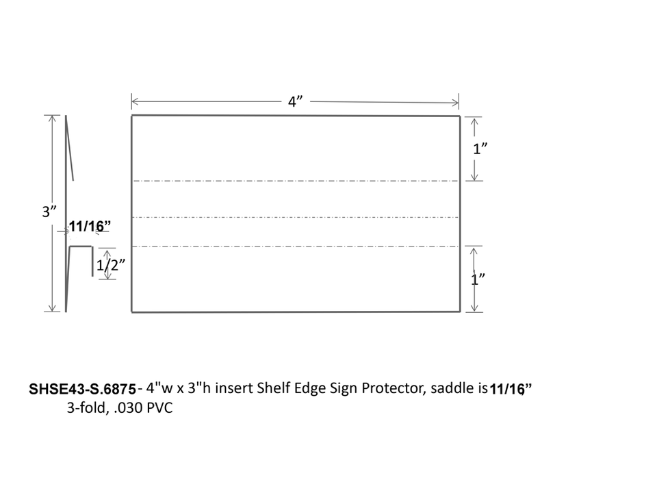 Bin/Fence Saddle Mount Sign Holder | 5.5 x 3.5, 11 x 7 | .25" Saddle ...