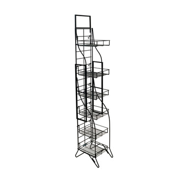 Ornate Fold-up Display Rack | (6) Shelf | Black - The Global Display ...