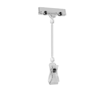 POP Rotating Sign Clip | 3 1/8"w Sign Holder | 8"H | Clear - The Global ...