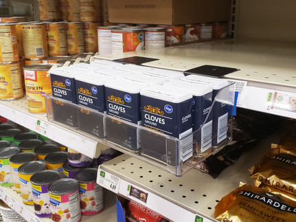 Clear Merchandising Shelf Extender | 10"W x 3"H x 4"D | Heavy Duty ...