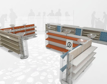 Queue line Merchandising Systems - Gondolas | Shelving | Hooks | Bowls