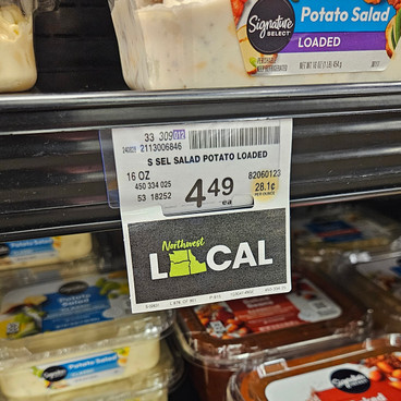 Price Channel Chip Strip w/Tab | 2.5"w | Clear