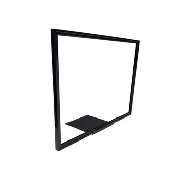 Plastic Sign Frame w/ Shovel Base | 11"w x 14"h | Black