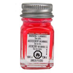 Testors 1178 Enamel Paint Pink Fluorescent - 1/4oz - Ippys Hobbies