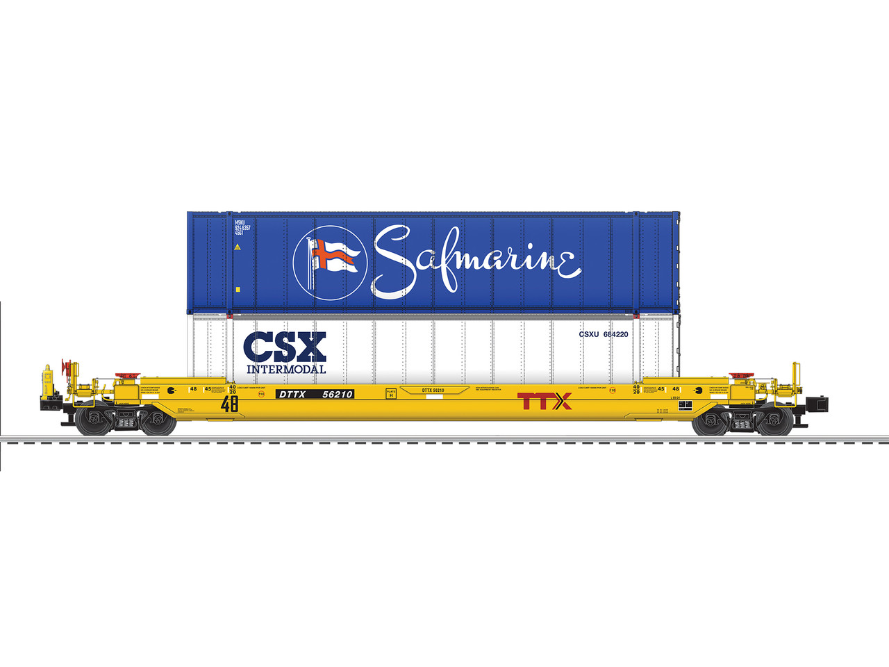 Lionel 6-85066 O Gauge Husky Stack TTX with EOT #56210