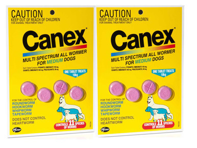 Canex All Wormer Tablets for Dogs - 22 lbs (10kg) per tablet (10/2023 ...