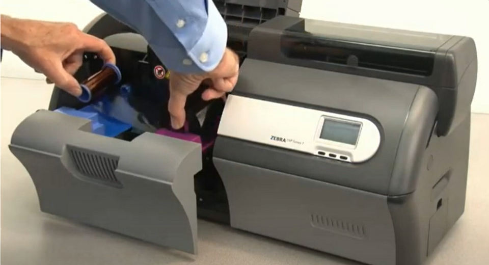 How to Change a Ribbon on a Zebra ZXP Series 7 - ProxCards