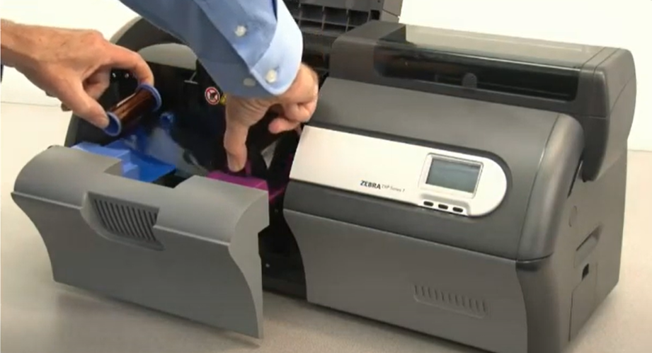 How to Change a Ribbon on a Zebra ZXP Series 7 - ProxCards