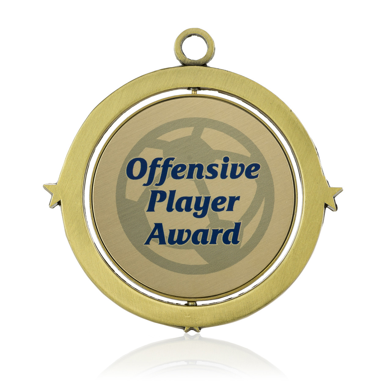 Spinner Medal with Custom Metal Emblems - Trophy Awards Manufacturing