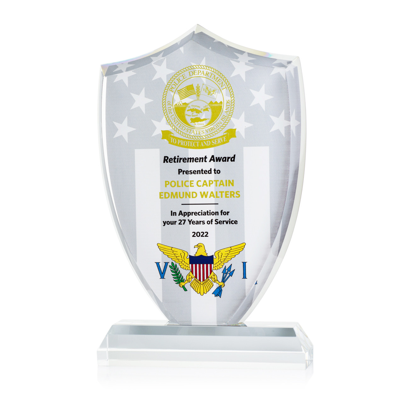 shield, honor, public servant, crystal