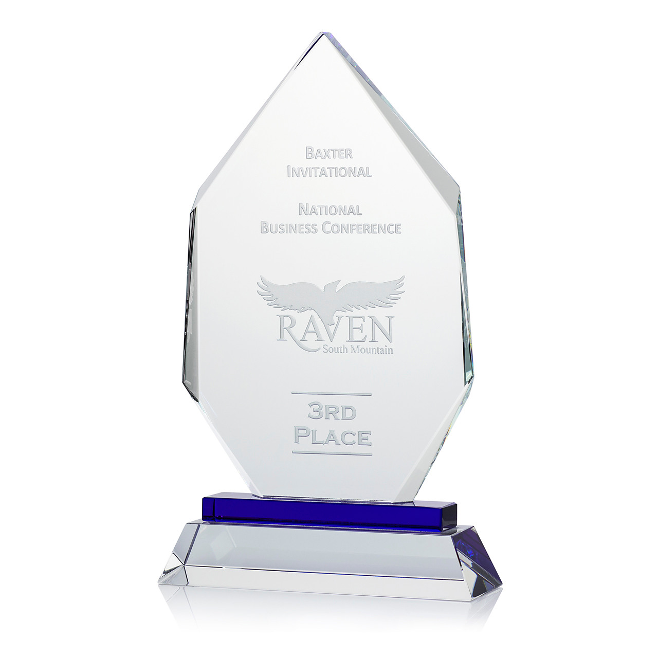 Arrowhead Optical Crystal Award - Trophy Awards Manufacturing