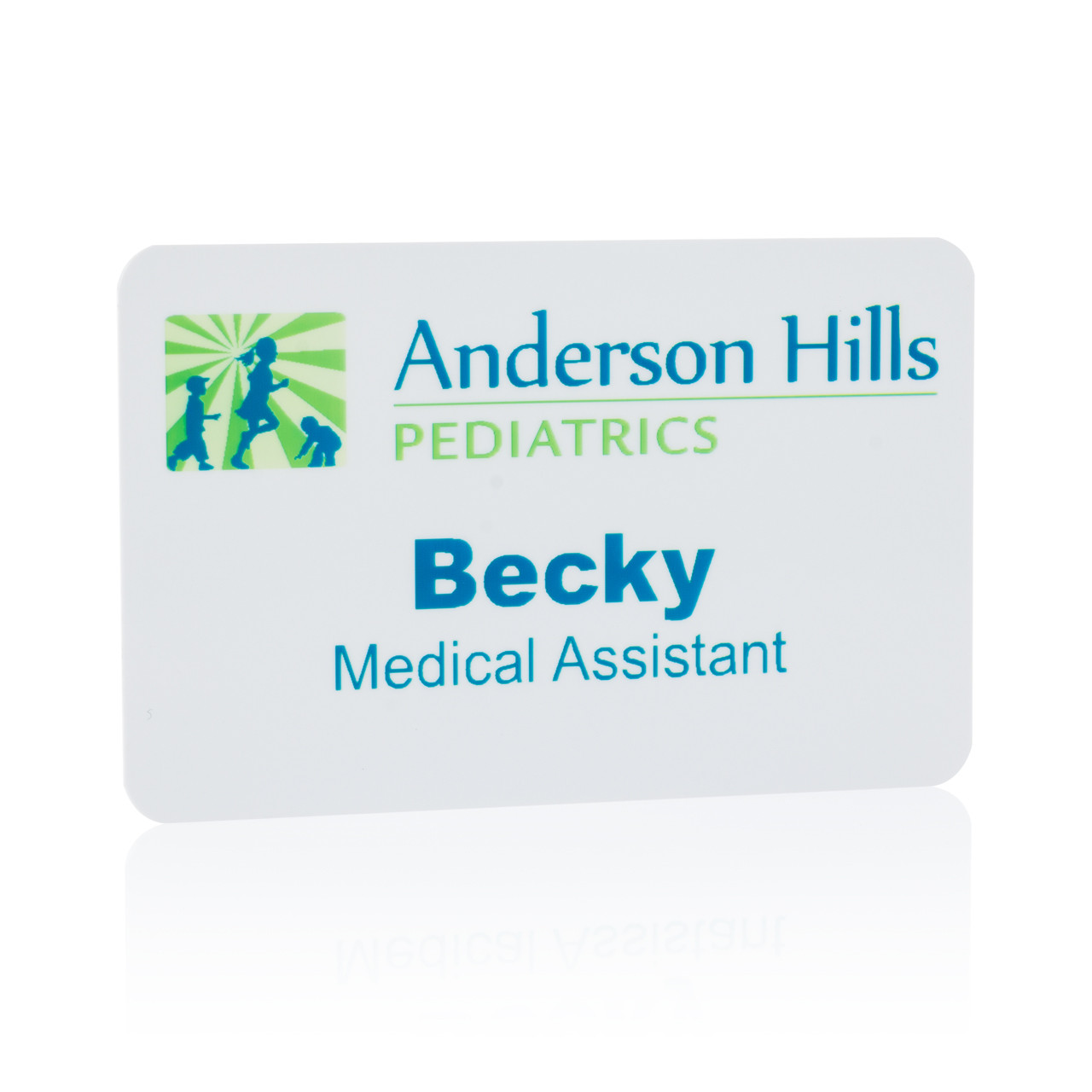 Full Color Plastic Name Tags - Trophy Awards Manufacturing