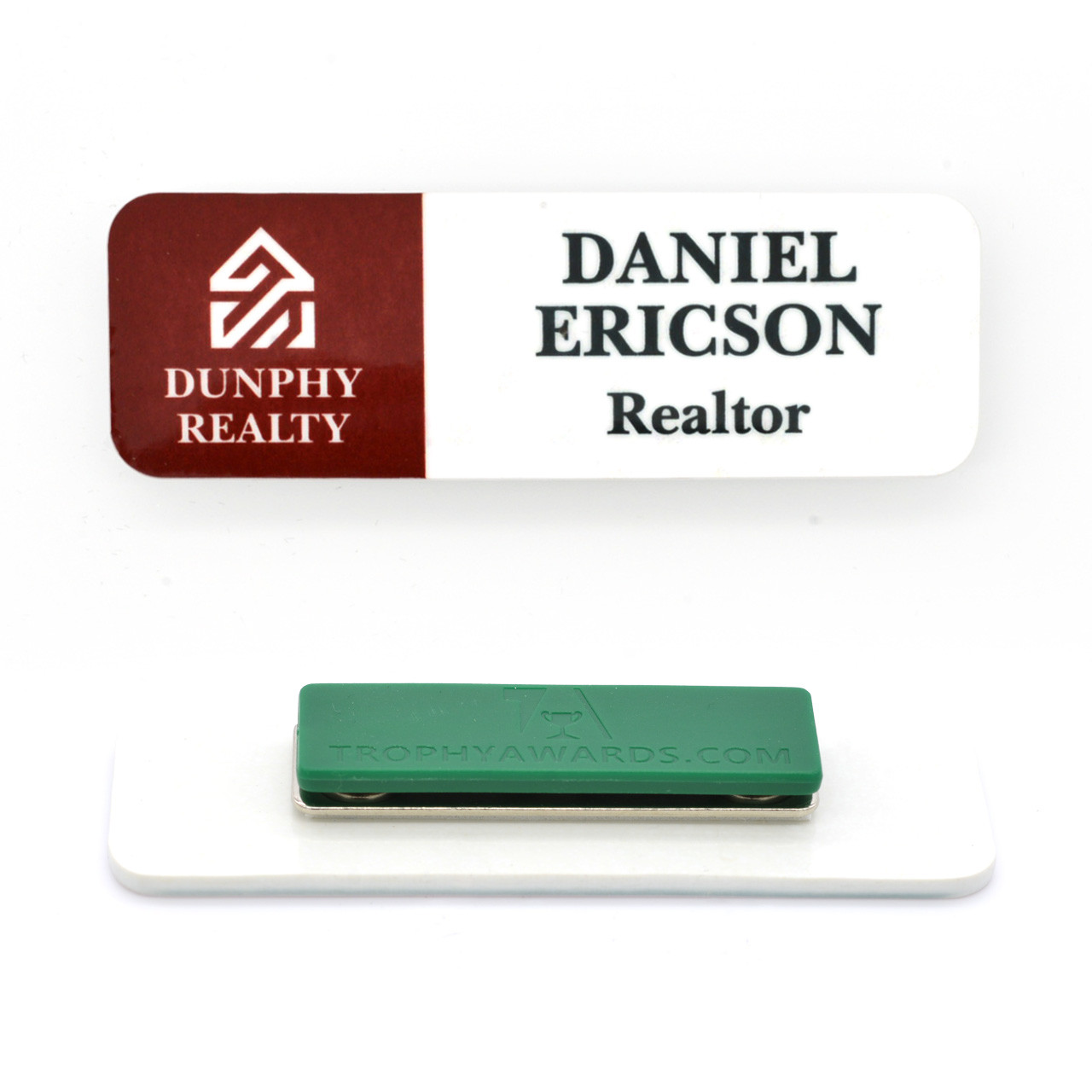 Full Color Plastic Name Tags - Trophy Awards Manufacturing