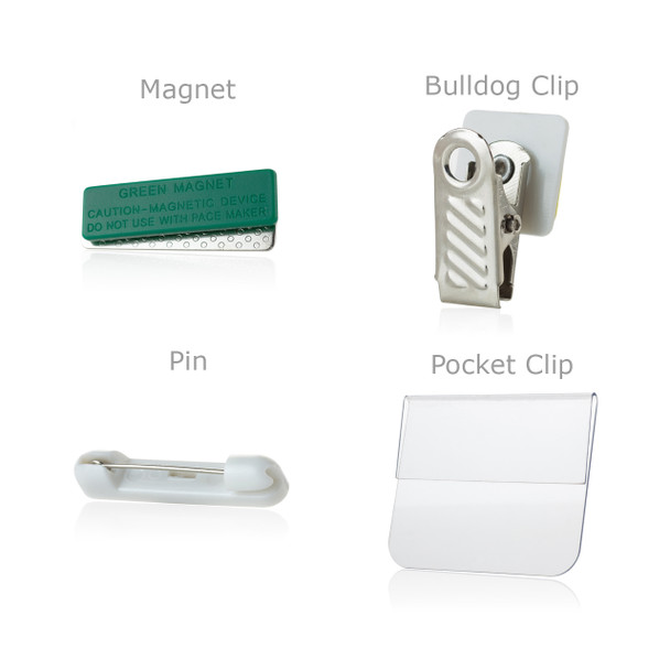 Full Color Plastic Name Tags - Trophy Awards Manufacturing