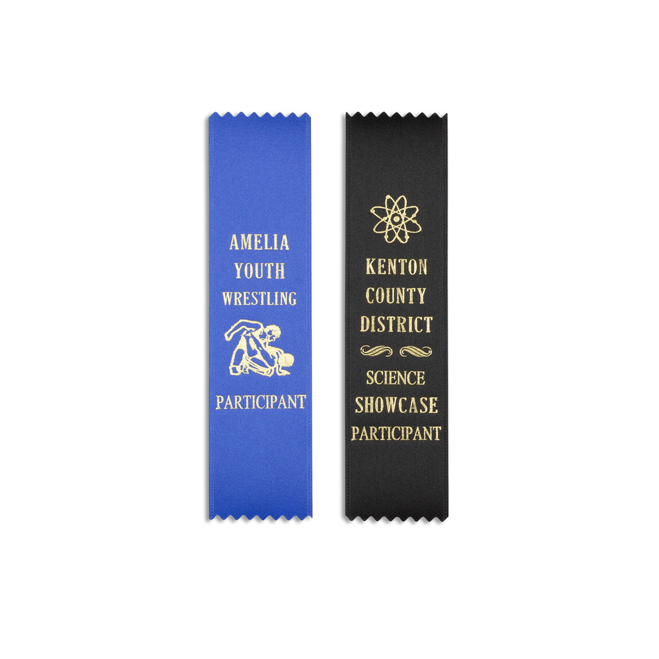 Custom Printed Ribbons - Trophy Awards Manufacturing