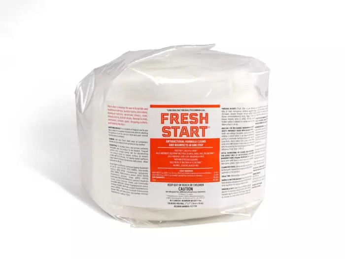 FRESH START DISINFECTANT WIPES LARGE COUNT 6" x 7" - Clean Touch Inc