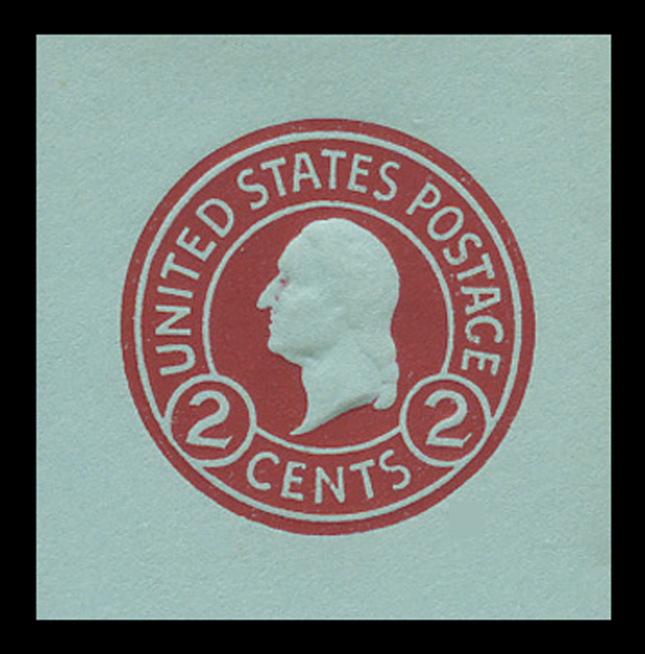 USA Scott # U 432h, 1915-32 2c Washington, Scott Die U93, carmine on ...