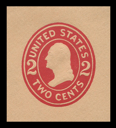 USA Scott # U 413, 1907-16 2c Washington, Scott Die U91, carmine on ...