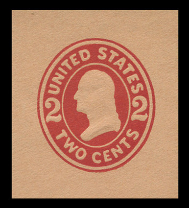 USA Scott # U 413e, 1907-16 2c Washington, Scott Die U91, carmine on ...