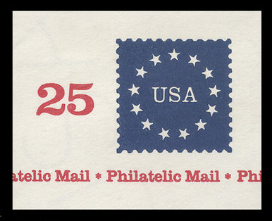 USA Scott # U 614 1989 25c Stars & USAA. - Square Design from ...