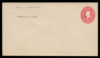 USA Scott # U 362/10, UPSS #1236/13 1899 2c Washington, Die 2, carmine ...