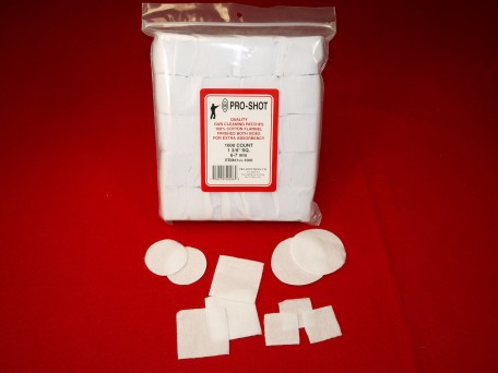 Pro Shot Cotton Flannel Patches - 3 inch Square