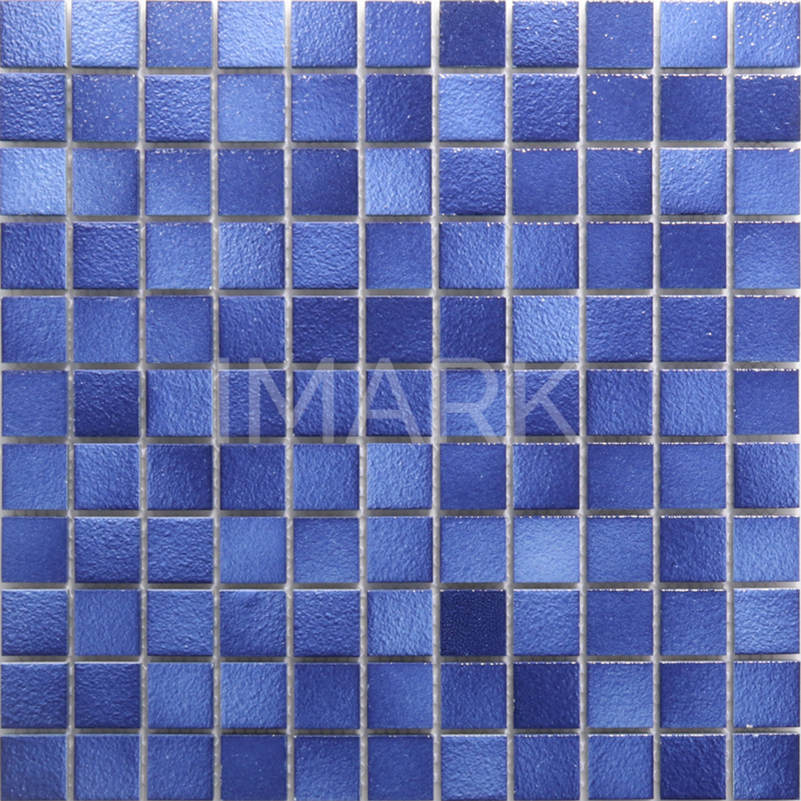 Ocean Blue Pebble Iridescent Glass Mosaic Tile For Swimming Pool