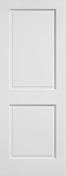 2 Panel Square Smooth (Carrara) Moulded Panel Door
