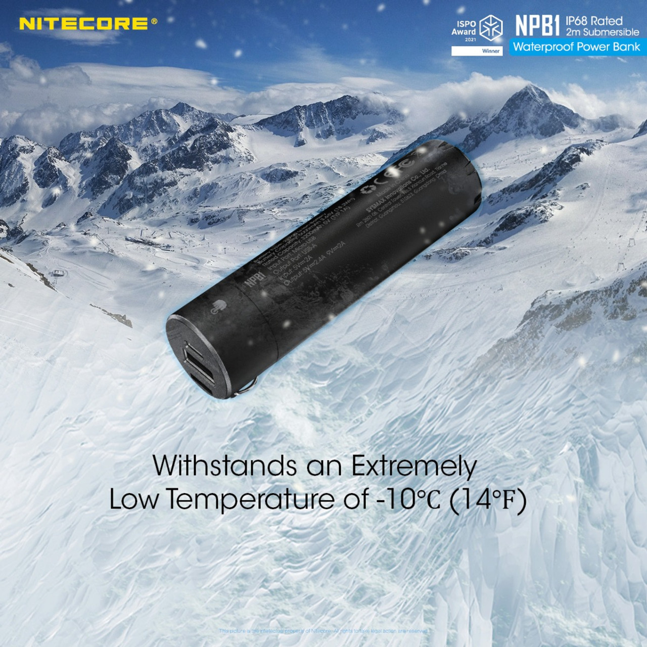 Nitecore NPB1 5000mAh waterproof power bank