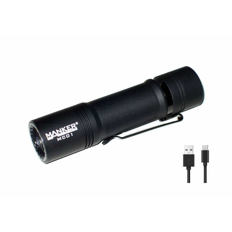 Manker MC01 Compact 1030 lumen USB-C rechargeable EDC torch - LiteShop